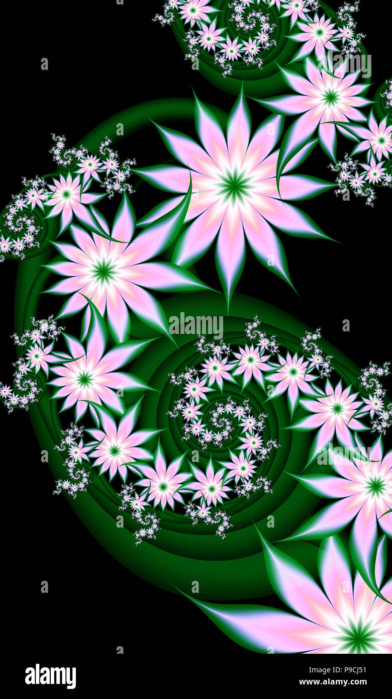 Fractal 3d Flowers Wallpaperse Wallpaper Flower, Light, Abstraction,