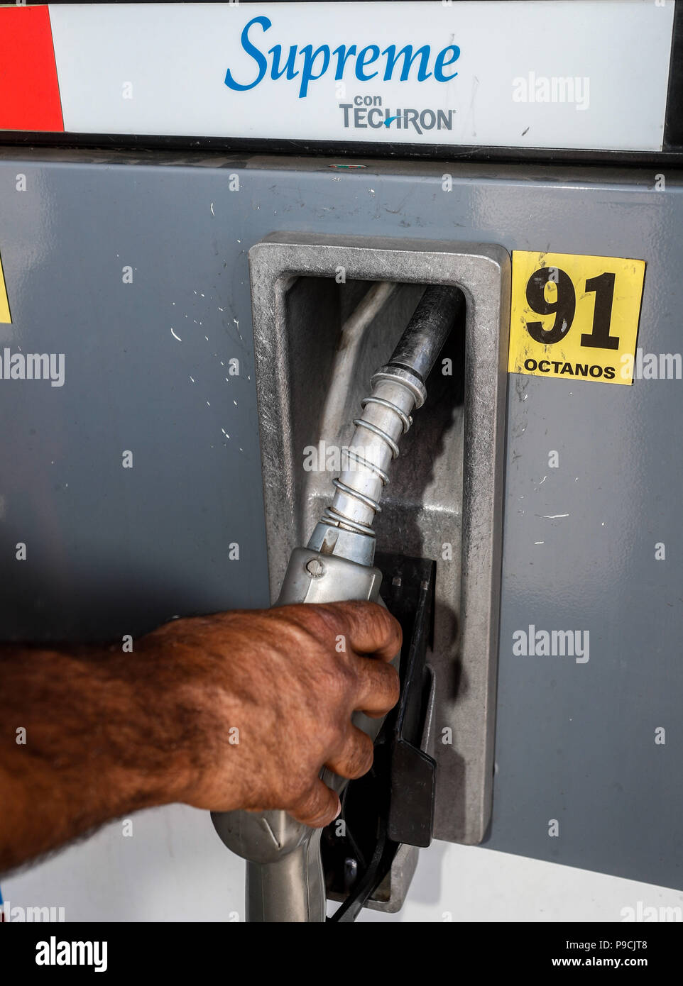 Chevron gas station in Mexico. Techron. Gas station. Gasoline service ...