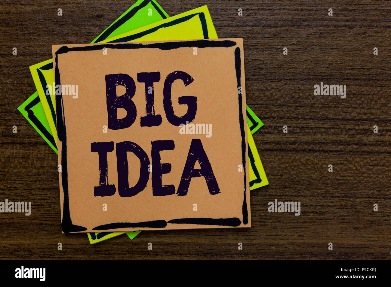 Word writing text Big Idea. Business concept for Having great creative ...