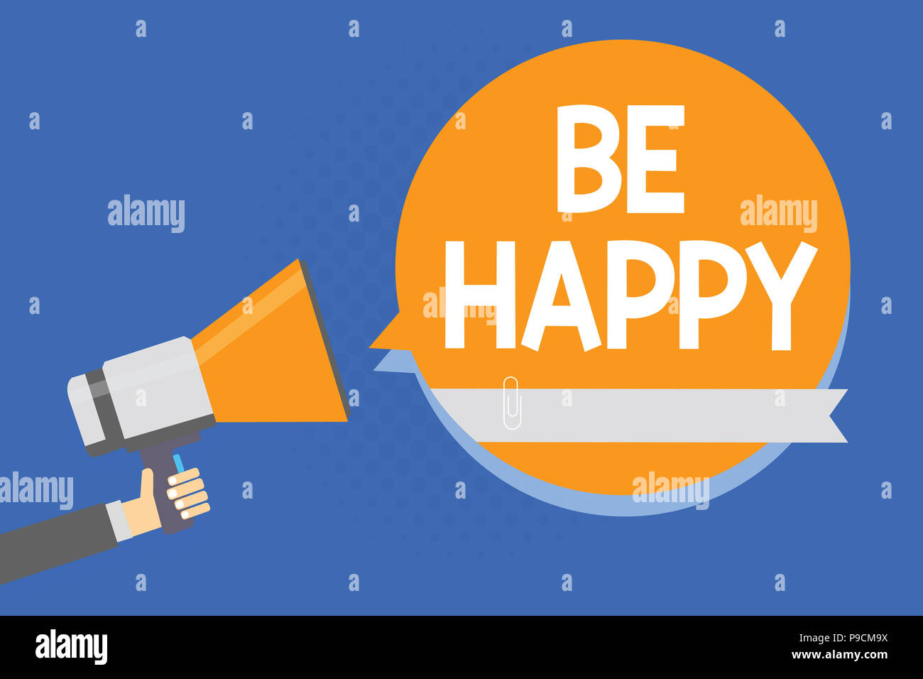 Text sign showing Be Happy. Conceptual photo live every moment as the ...