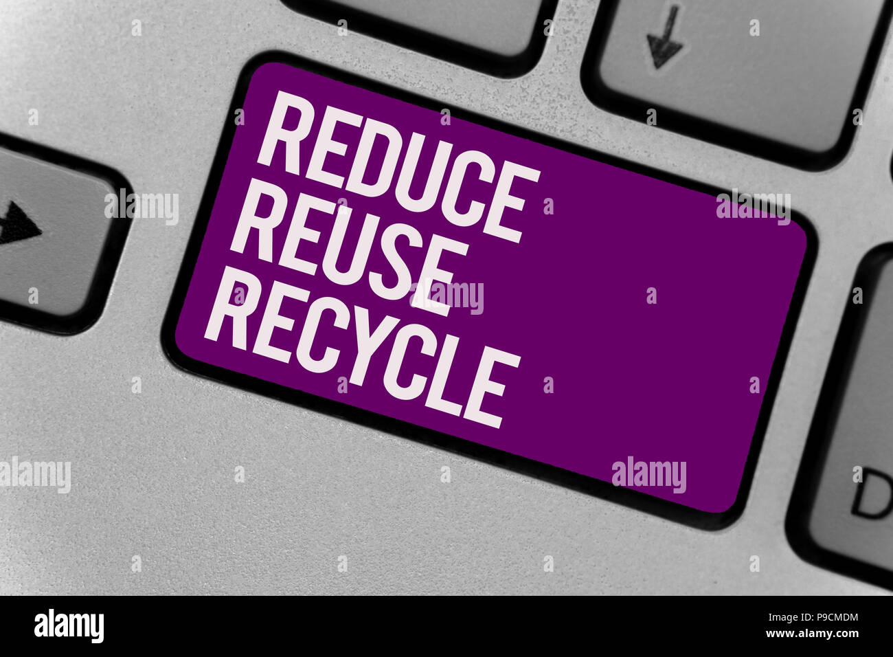 Text sign showing Reduce Reuse Recycle. Conceptual photo ways can ...