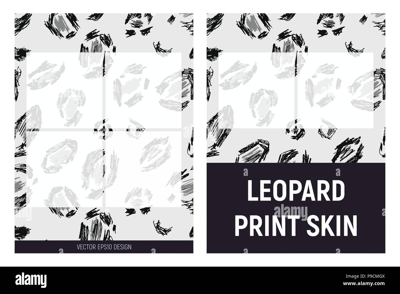 Animal skin leopard seamless Cut Out Stock Images & Pictures - Alamy
