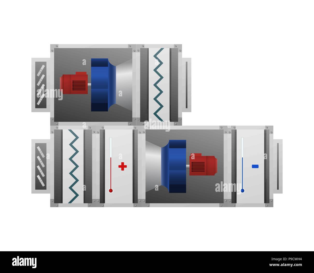 Air handling unit Stock Vector Images - Alamy