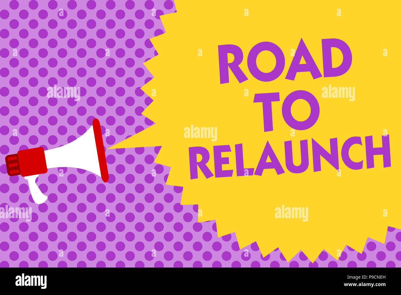 Writing note showing Road To Relaunch. Business photo showcasing In the ...