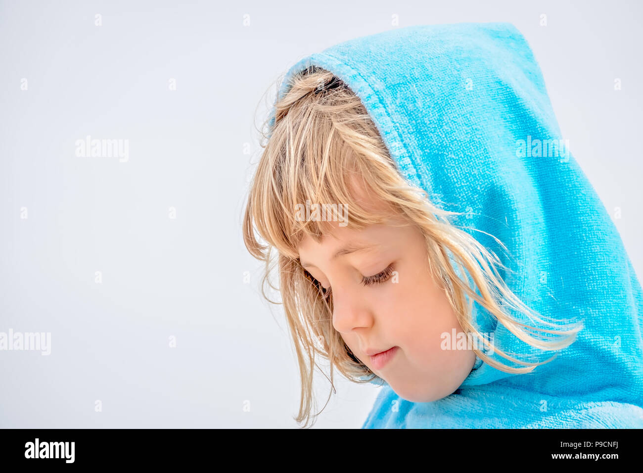 Girl wrapped in towel after hi-res stock photography and images - Alamy