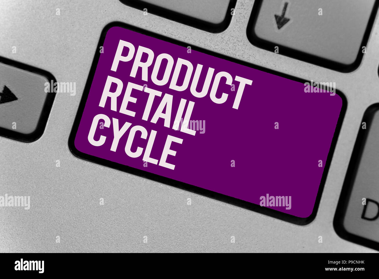 Text sign showing Product Retail Cycle. Conceptual photo as brand ...