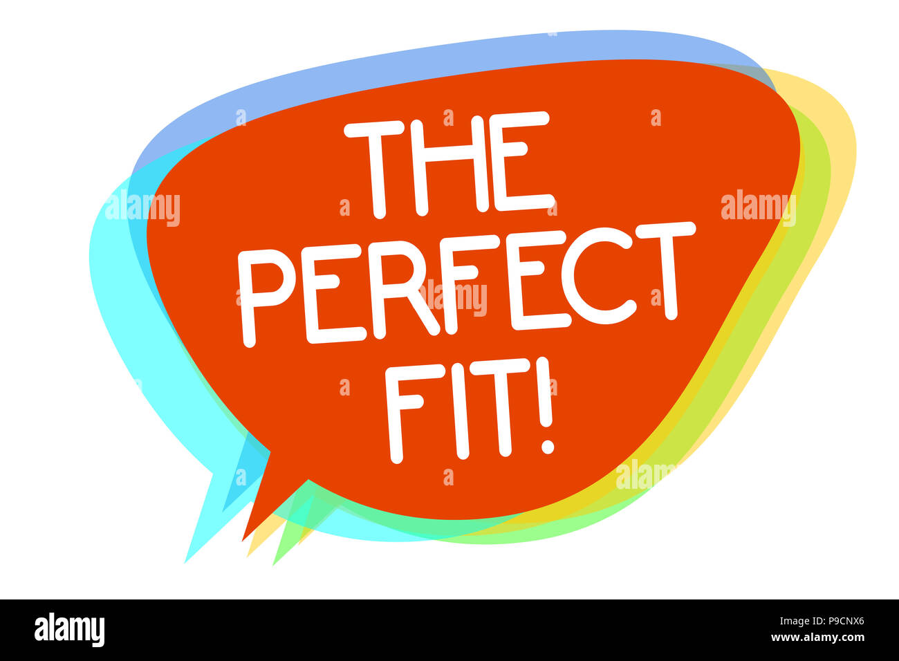 Conceptual hand writing showing The Perfect Fit. Business photo ...