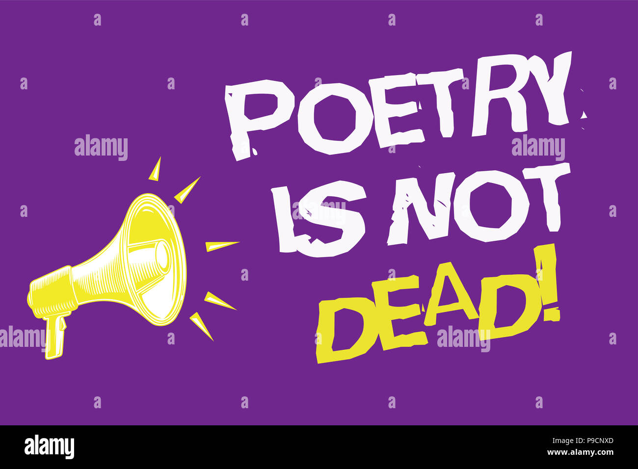 Handwriting text Poetry Is Not Dead. Concept meaning aesthetic and ...