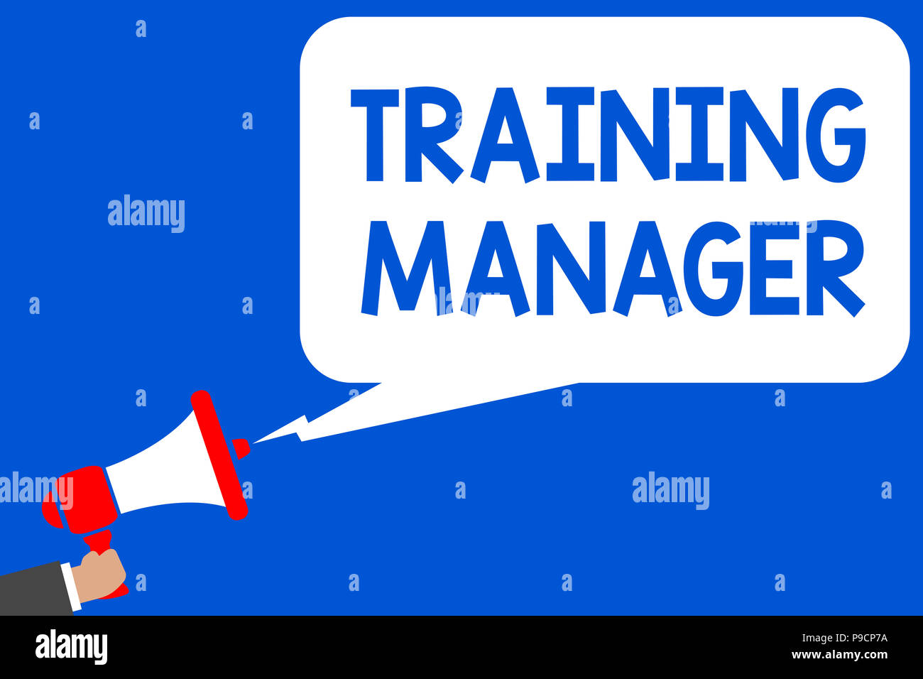 Word writing text Training Manager. Business concept for giving needed ...