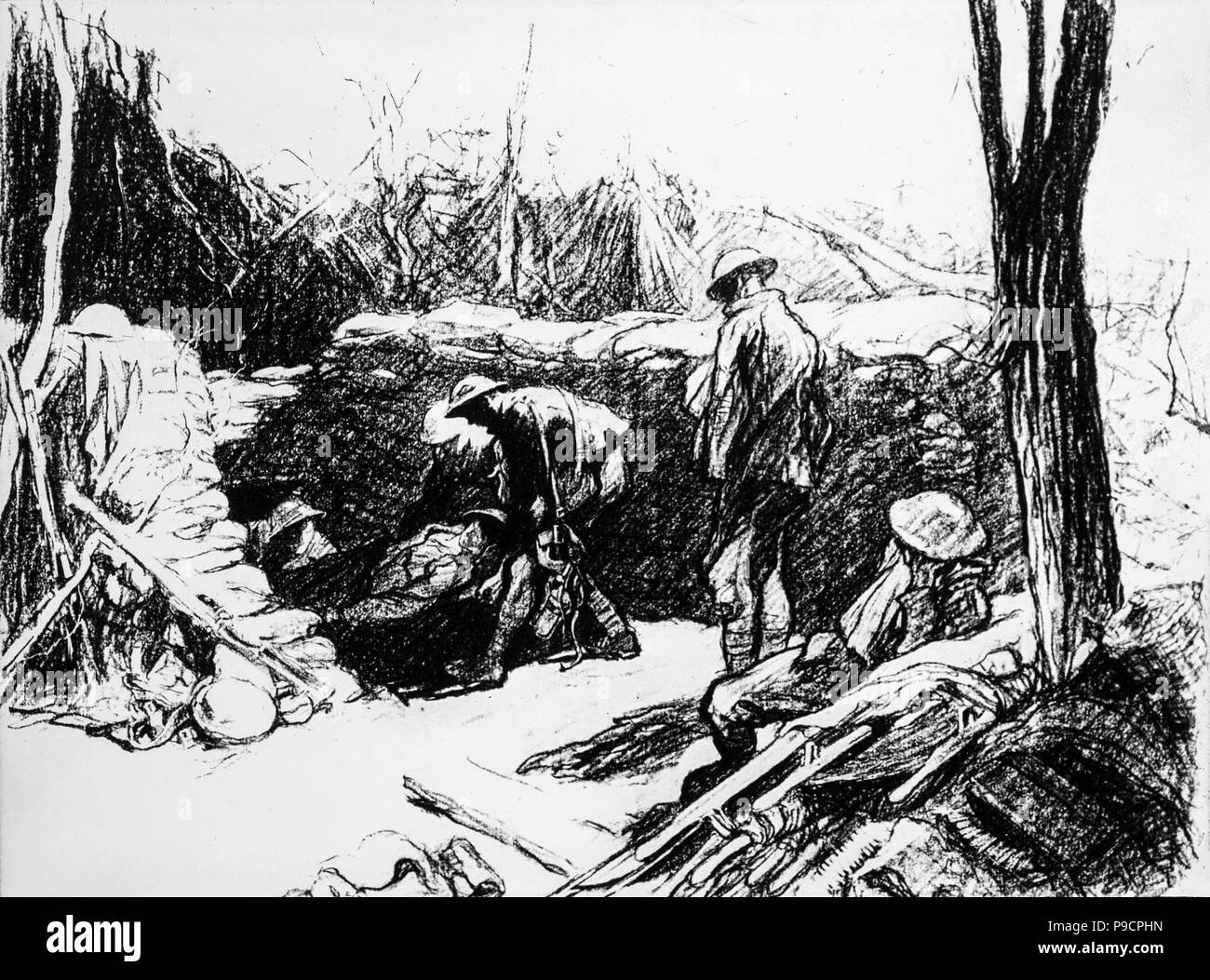 'Advanced Dressing Station' by Claude Shepperson. France 1917.Claude ...