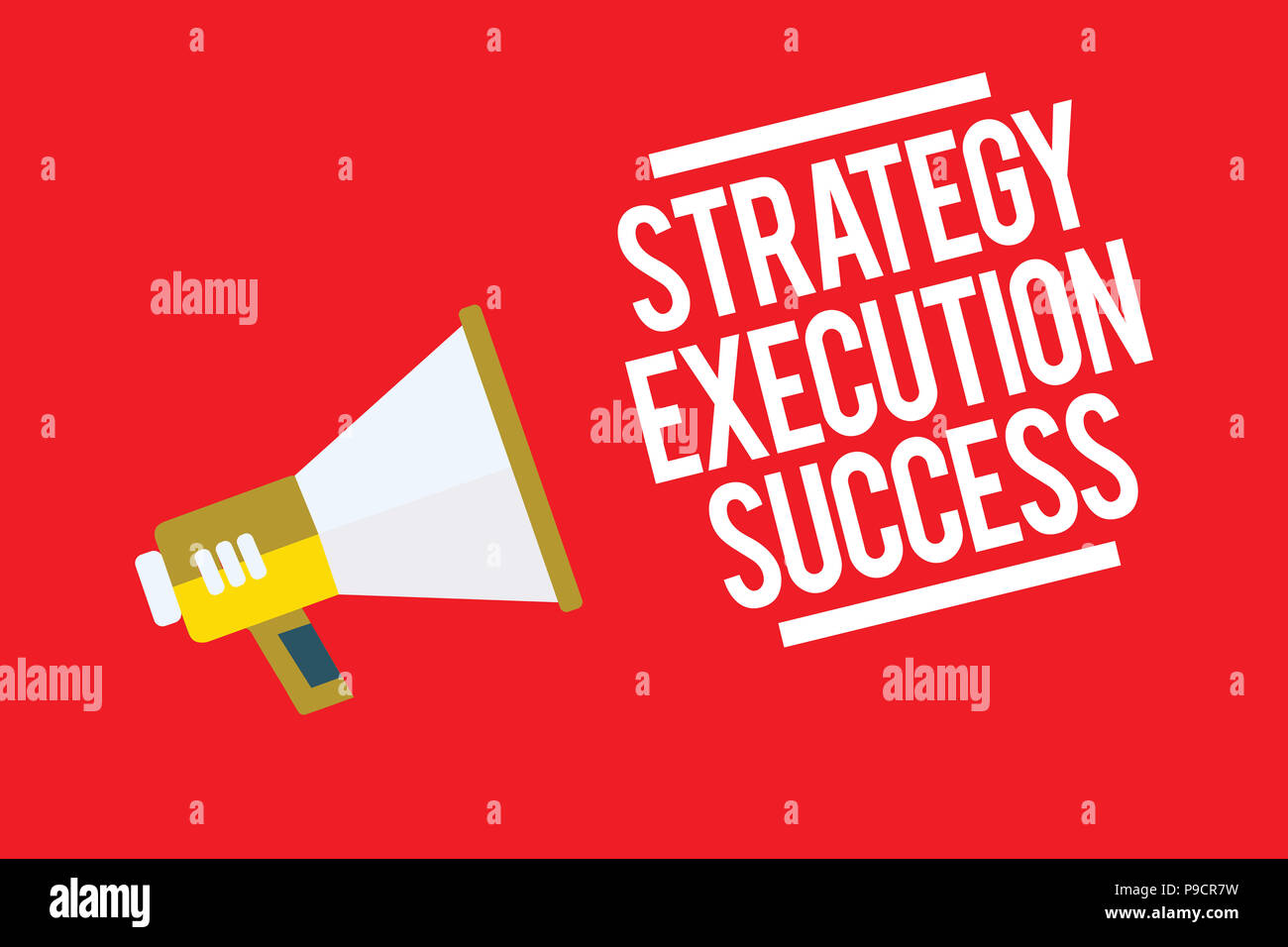 Handwriting Text Strategy Execution Success Concept Meaning Putting Plan Or List And Start