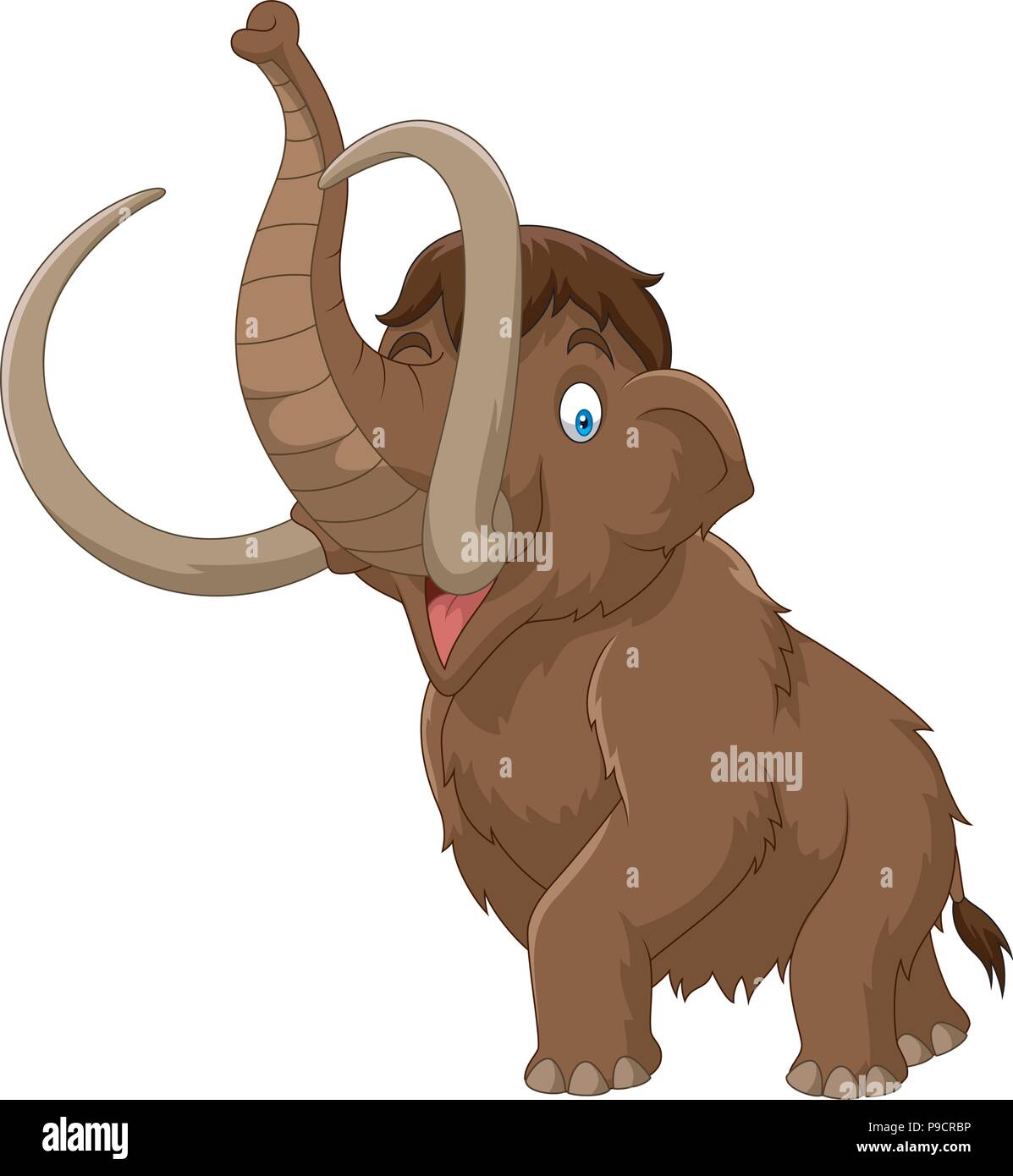 Woolly mammoth herd Stock Vector Images - Alamy