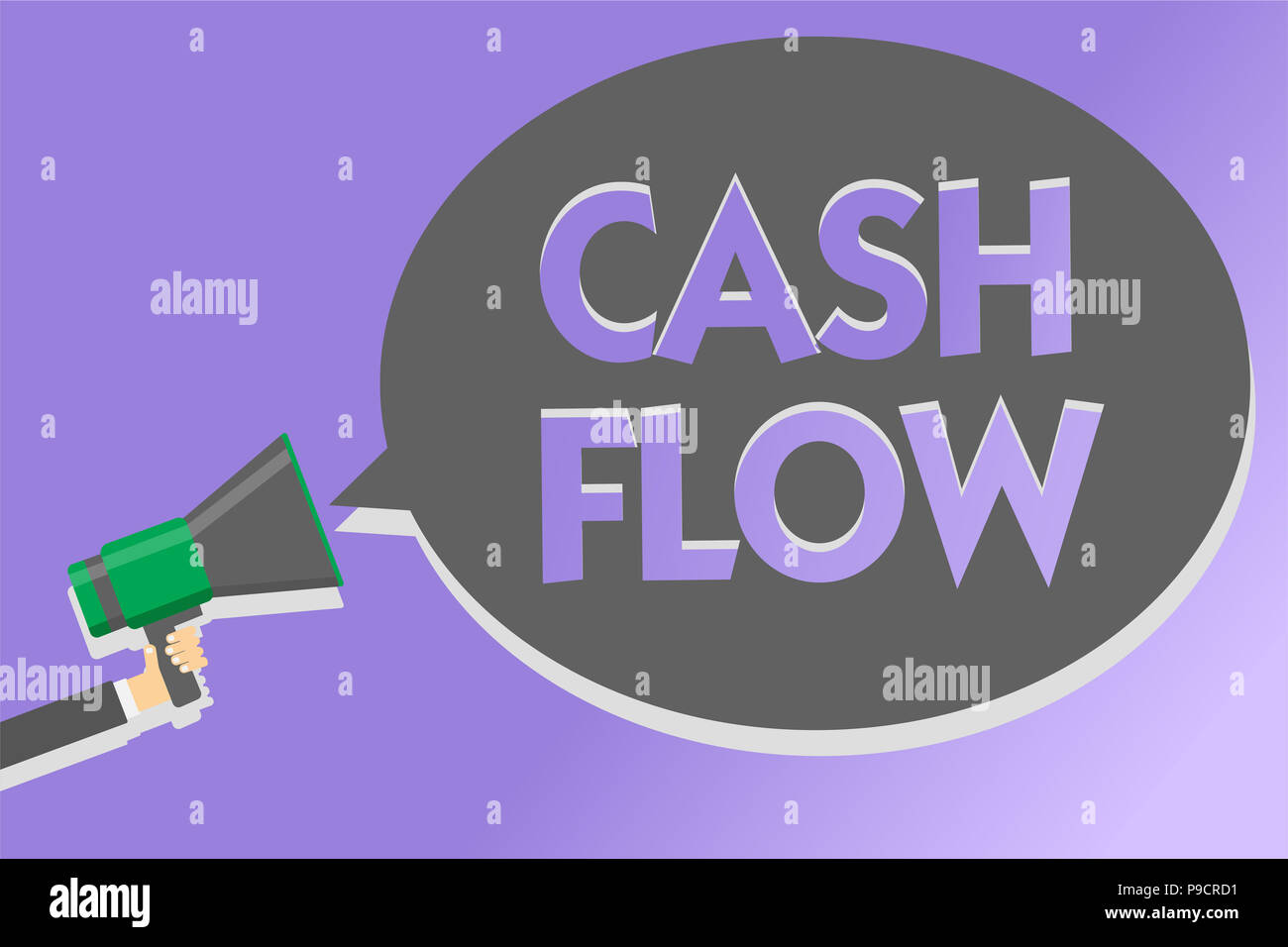 Text sign showing Cash Flow. Conceptual photo Movement of the money in ...