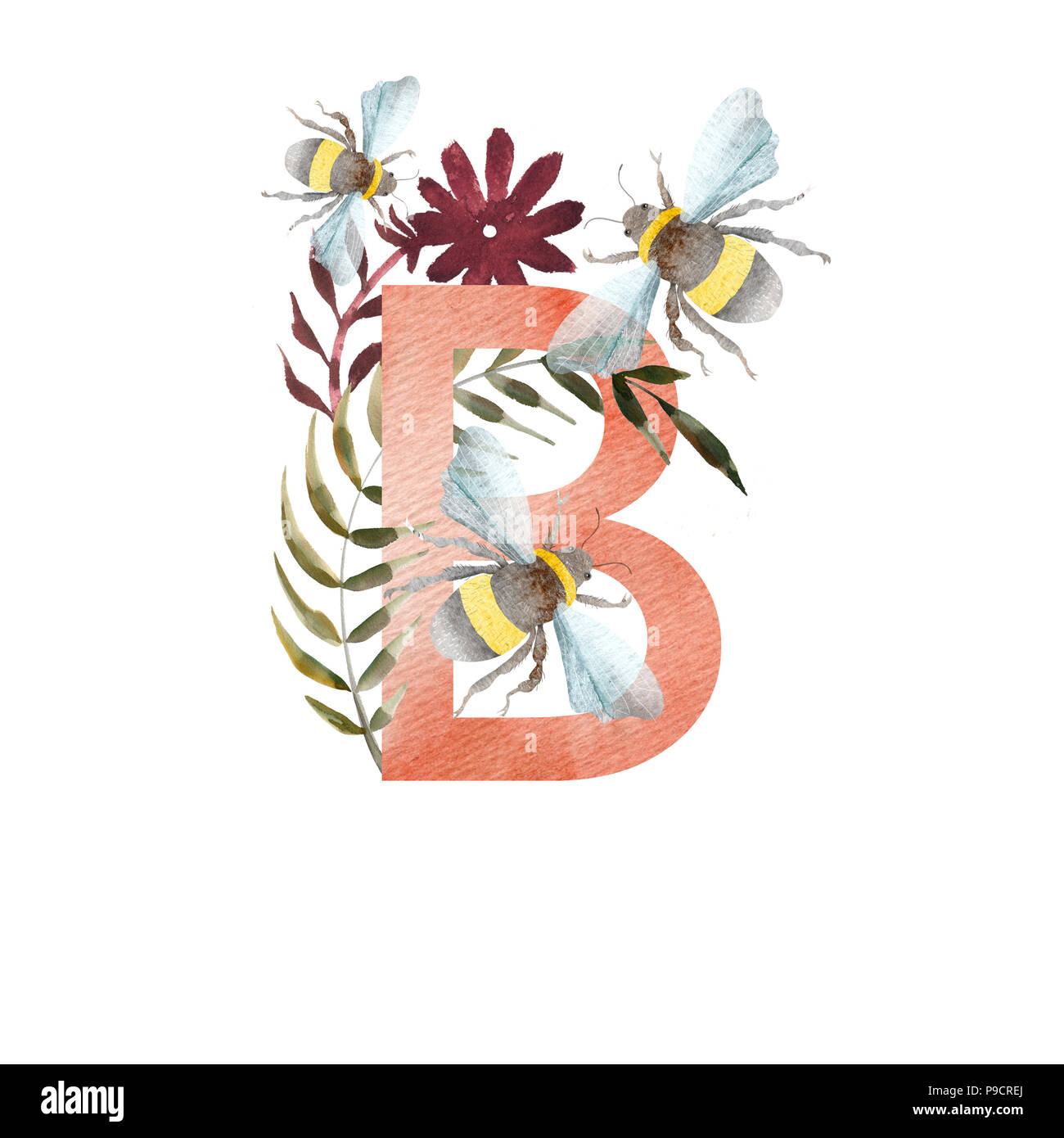 Bee letters hi-res stock photography and images - Alamy