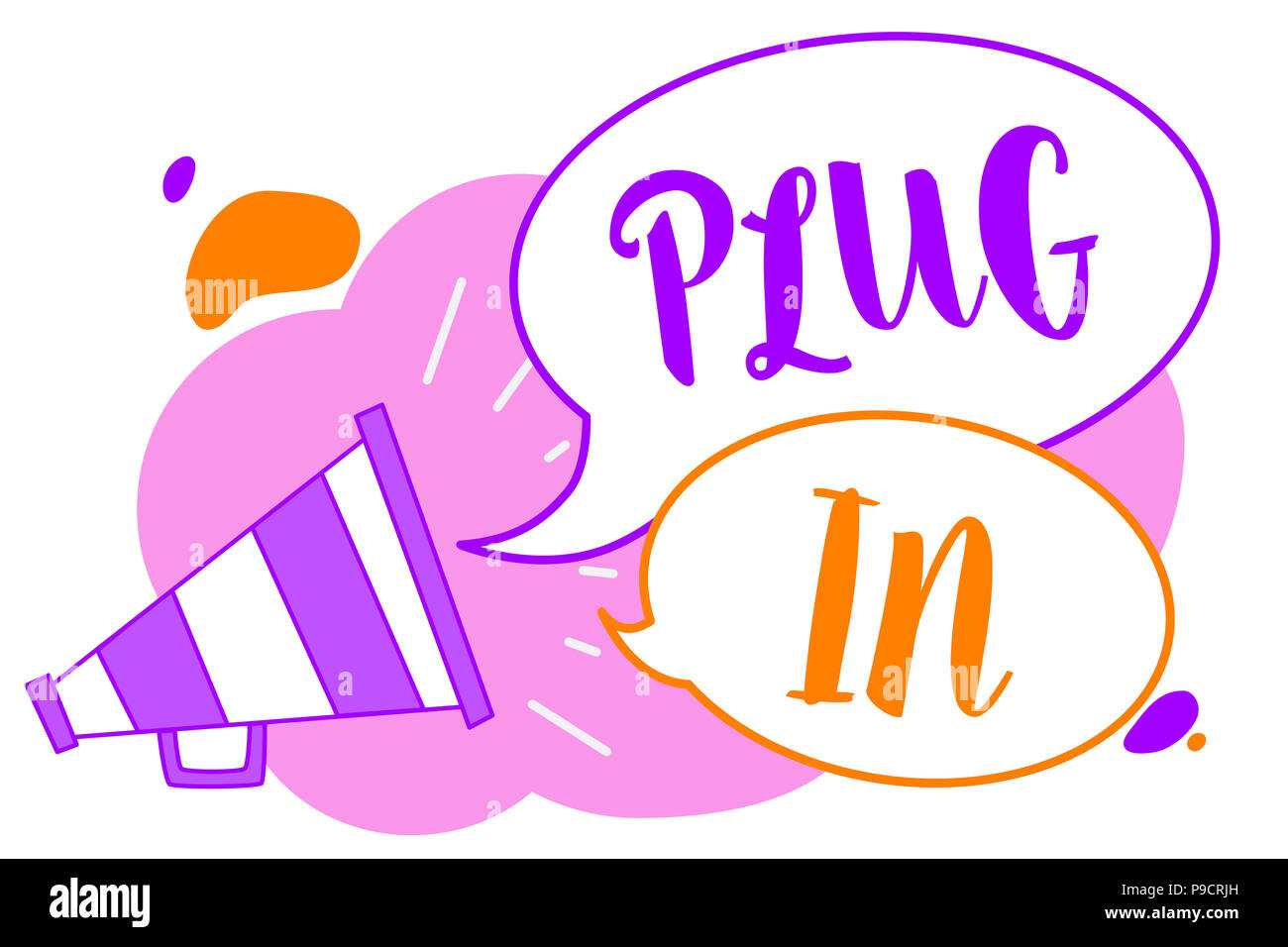 Plugging the device Cut Out Stock Images & Pictures - Alamy