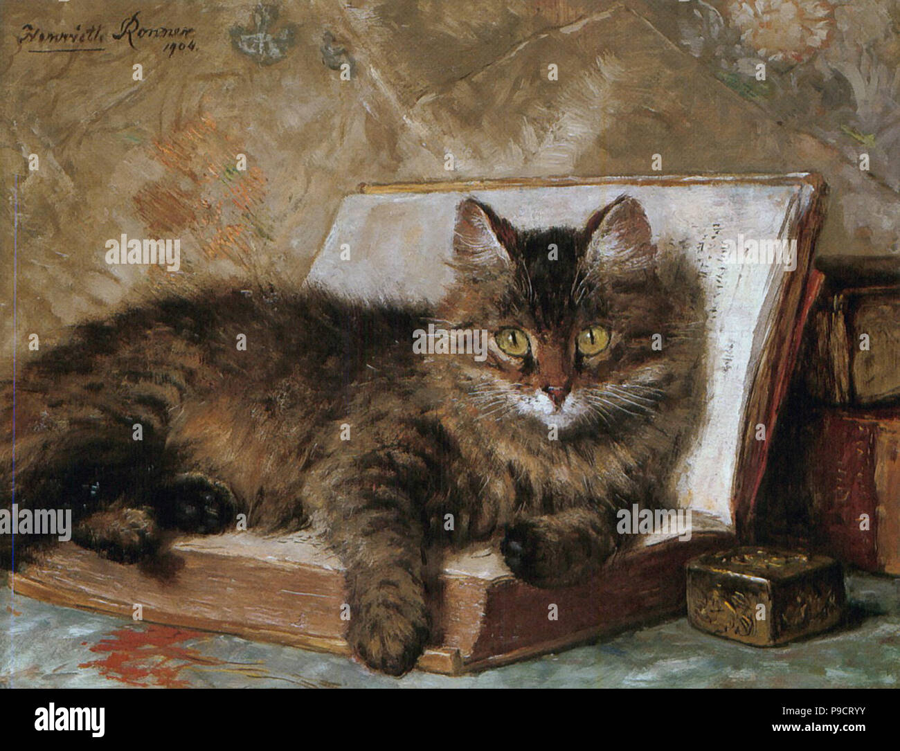 Ronner-Knip Henriùebtte - the Wise Cat Stock Photo - Alamy