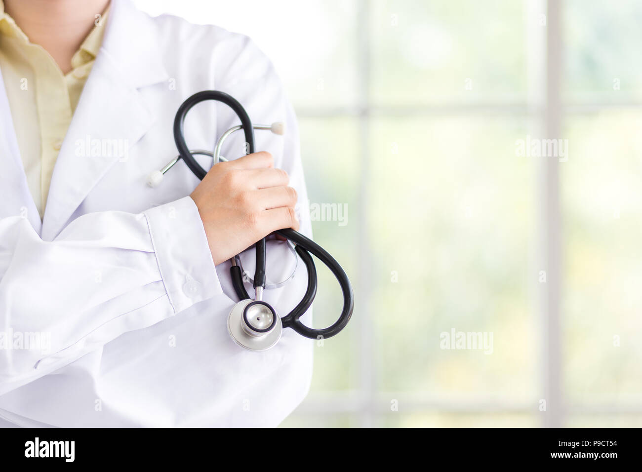 Doctor Hand Stethoscope Healthcare And Medical Concept. Medicine