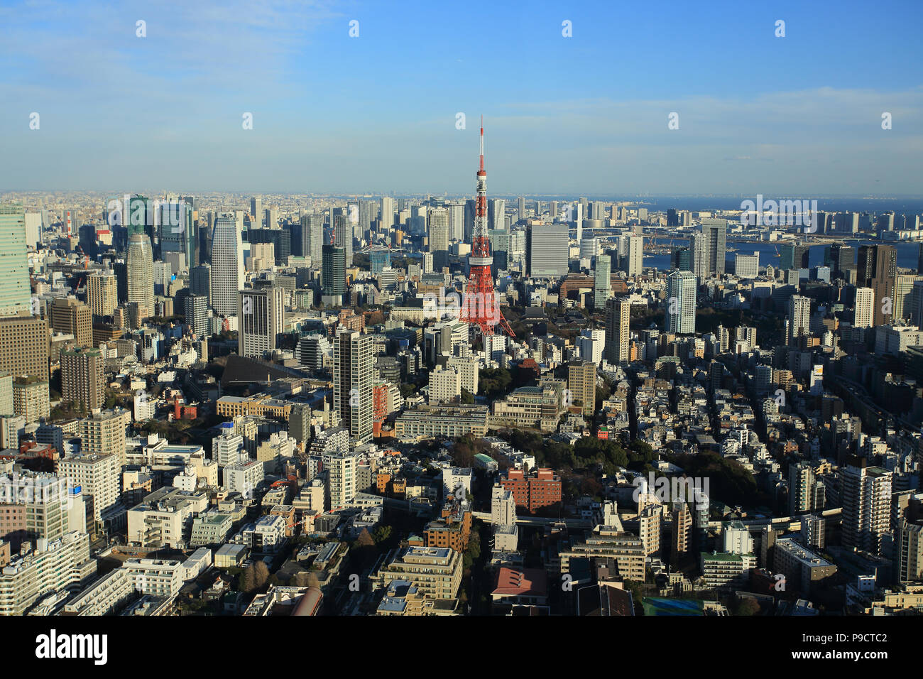Tokyo tower at dawn, landmark of Japan Stock Photo - Alamy