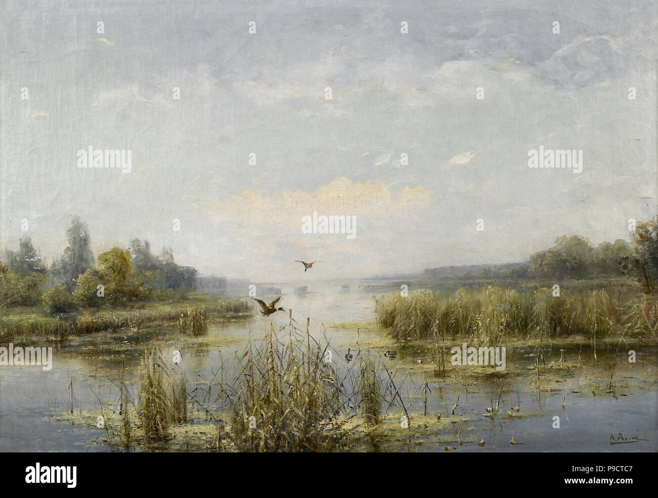 Rosen Karl Ioganovich - Landscape with a Lake Stock Photo - Alamy
