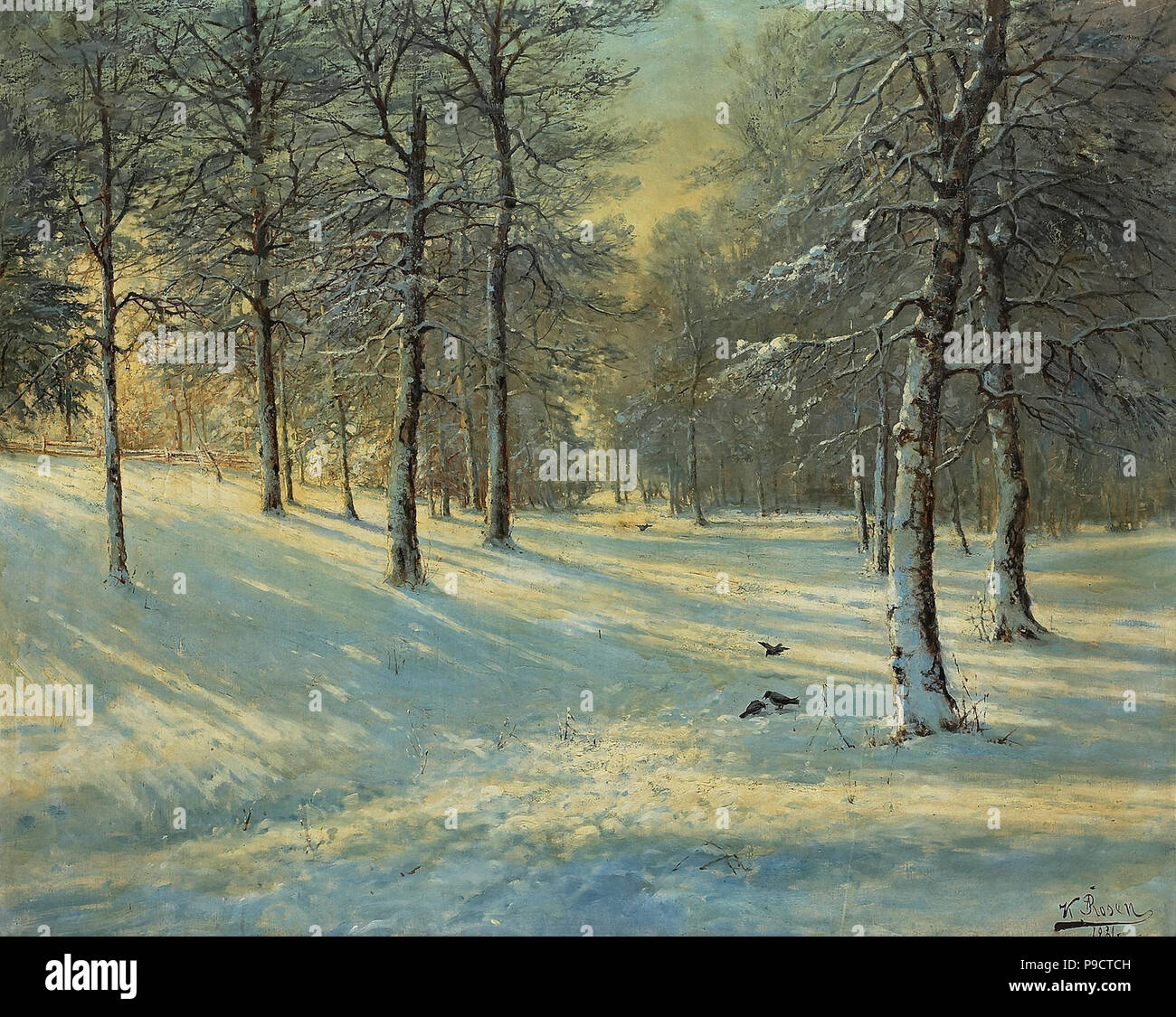 Rosen Karl Ioganovich - Vinterskog Stock Photo - Alamy