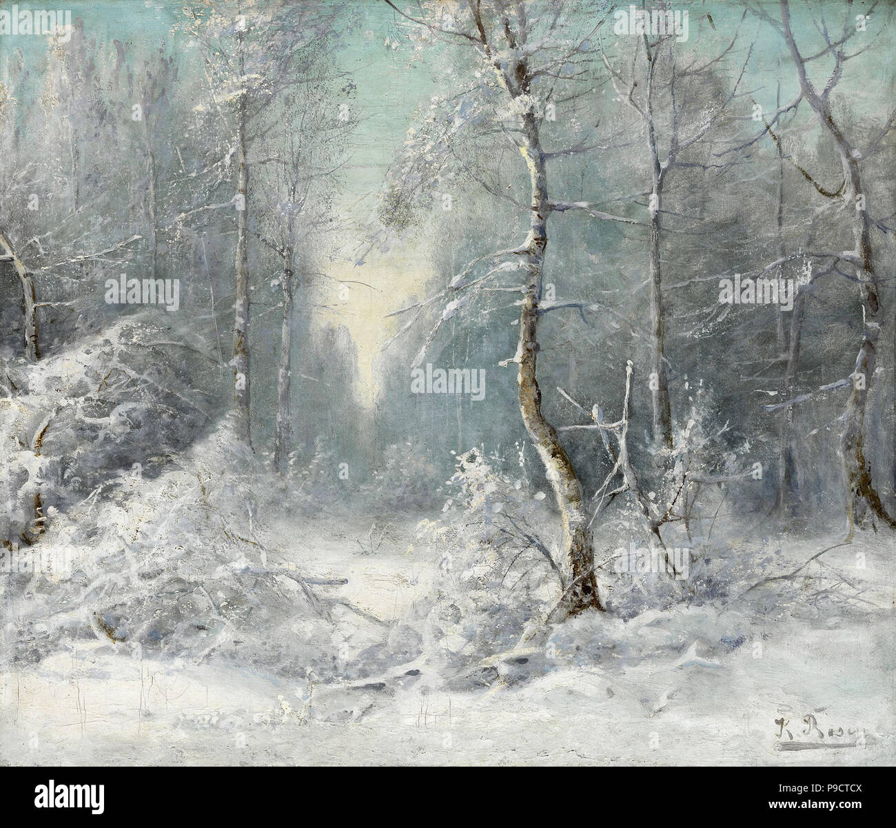 Rosen Karl Ioganovich - Winter Landscape 2 Stock Photo - Alamy