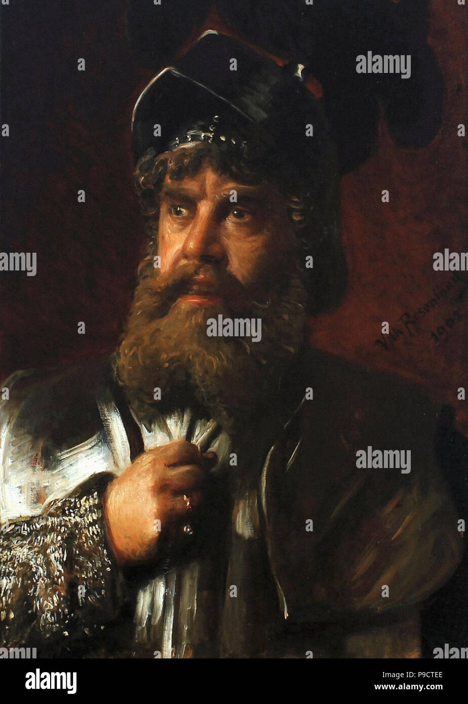 Rosenstand Vilhelm - Portrait of a Man in Armour Stock Photo - Alamy