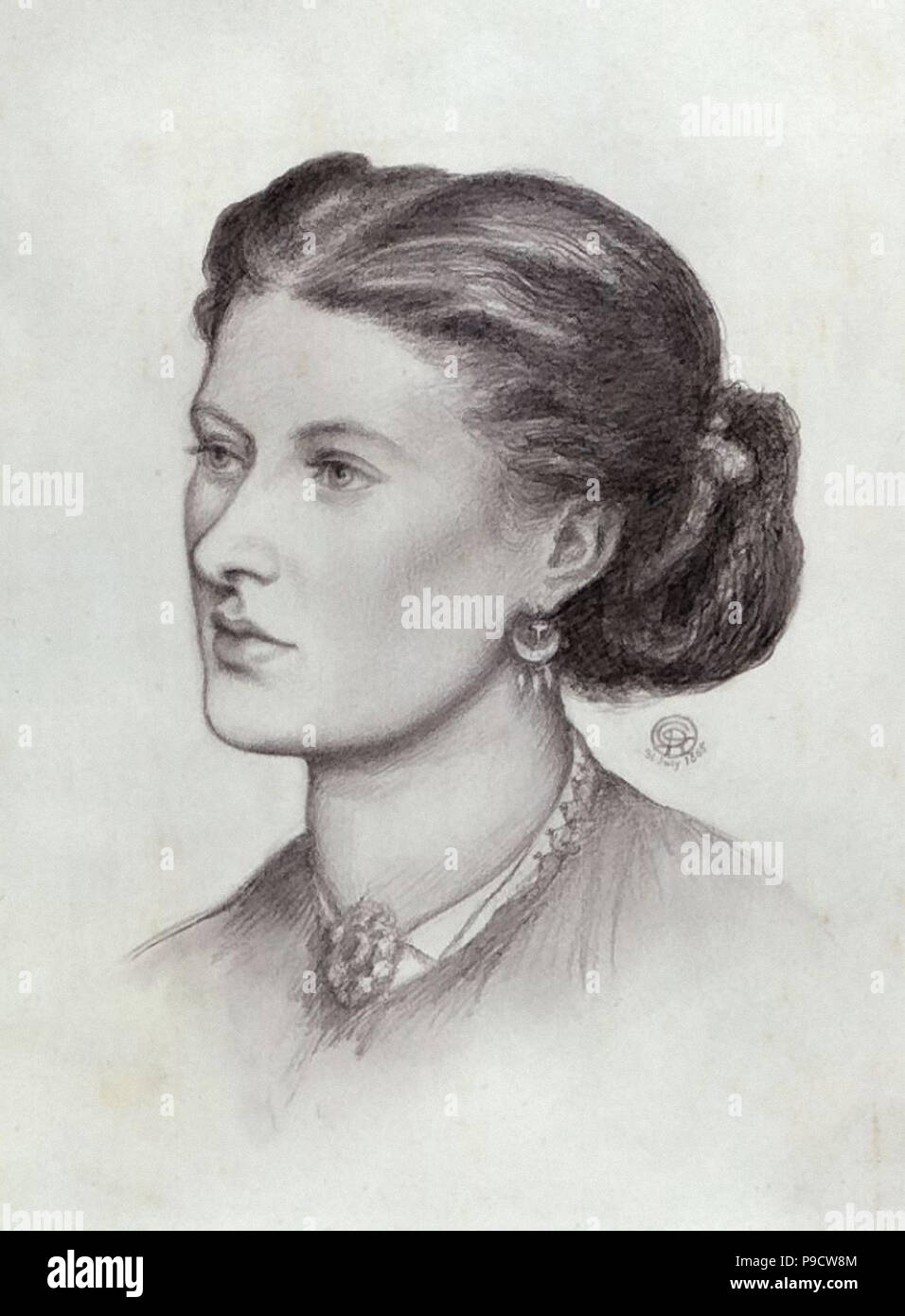 Rossetti Dante Gabriel - Mrs. Charles Augustus Howell Stock Photo - Alamy