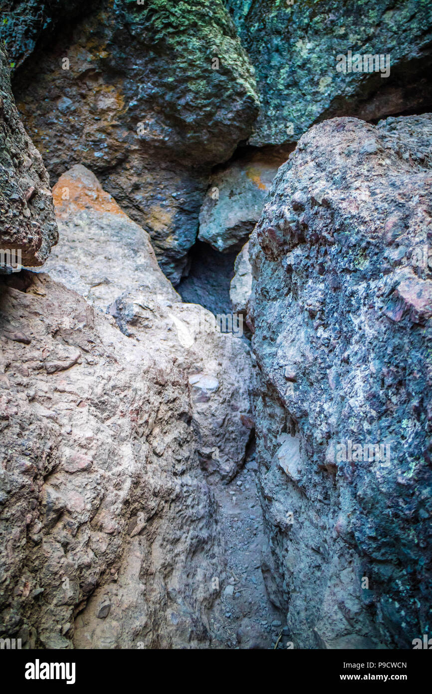 Entrance to Balconies Cave at Pinnacles National Park, California Stock ...