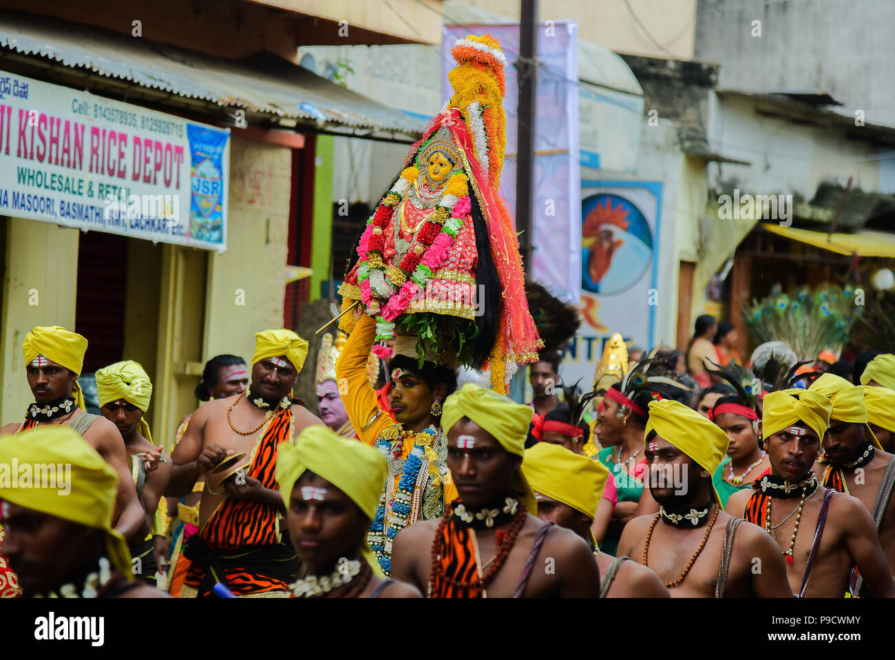 Hyderabad, India. 15th July, 2018. Bonalu or Goddess Mahankali bonalu ...