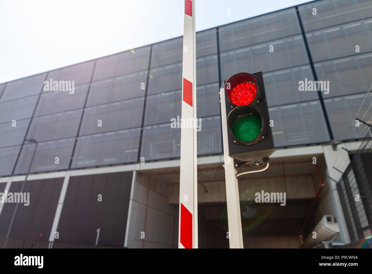 Automatic car park barrier hi-res stock photography and images - Alamy