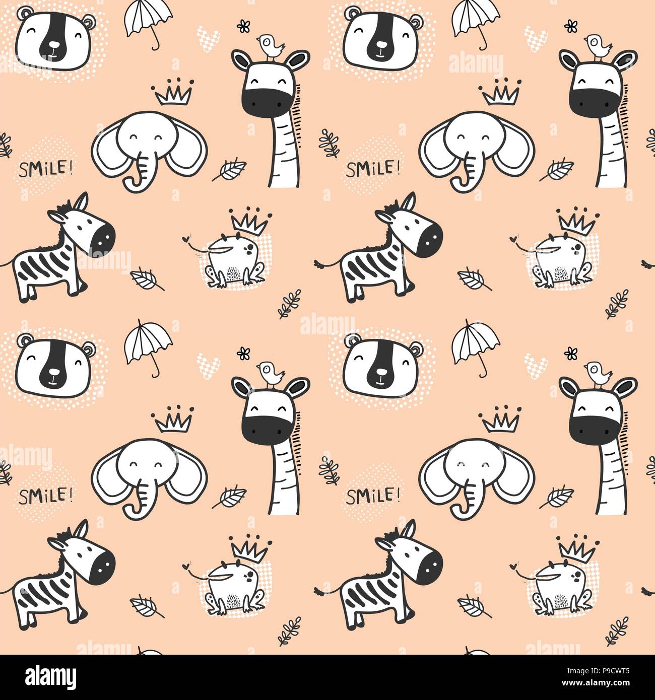 Beautiful baby zebra Stock Vector Images - Alamy