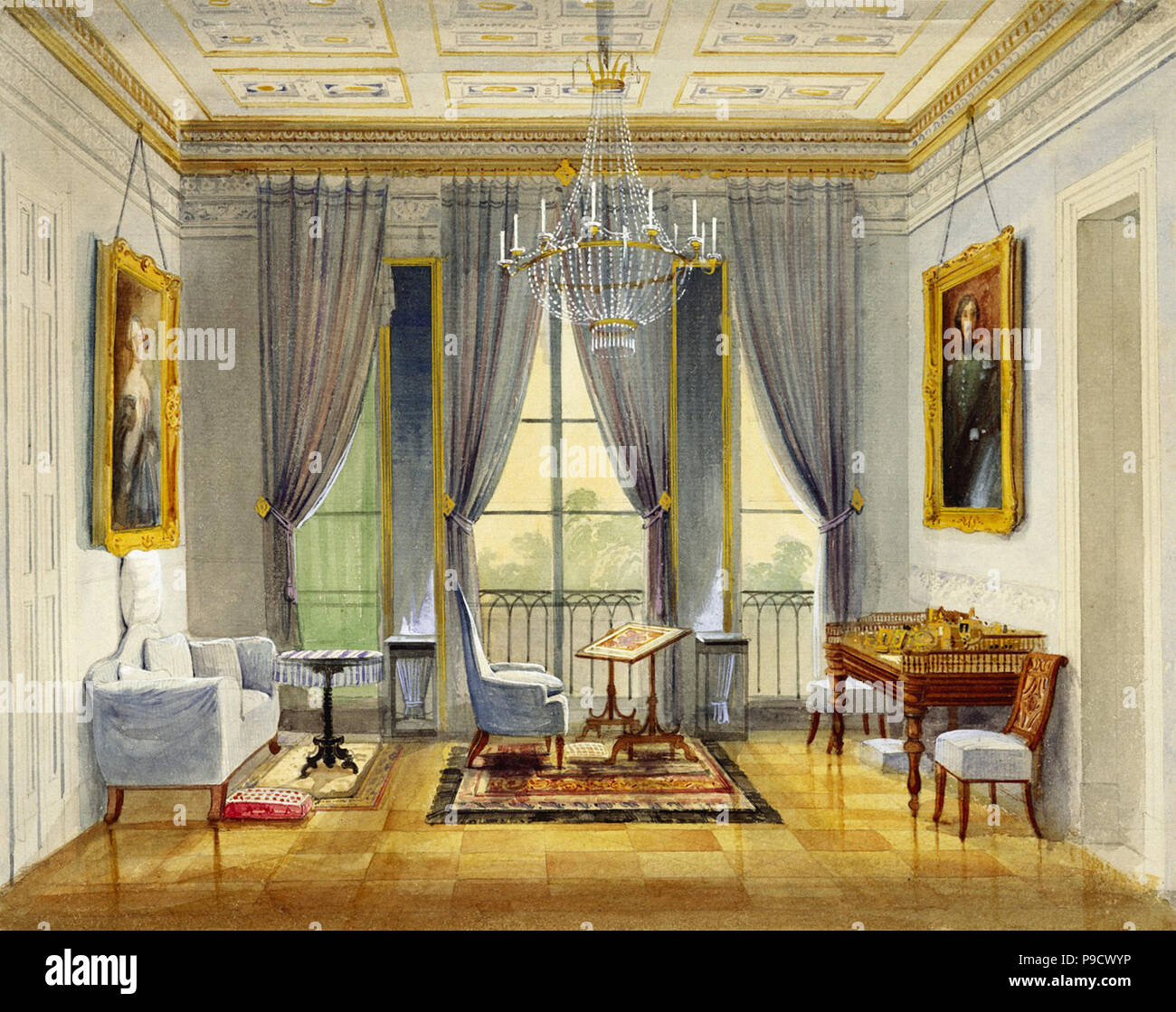 Rothbart Ferdinand - the Winter Palais Gotha - the Sitting Room Stock ...