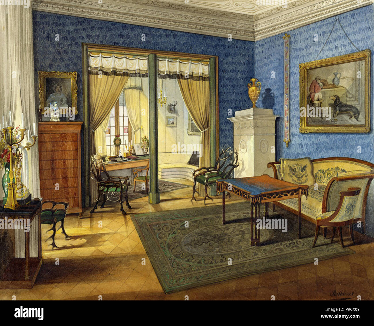 Rothbart Georg Konrad - Schloss Callenberg - the Duke's Sitting Room ...