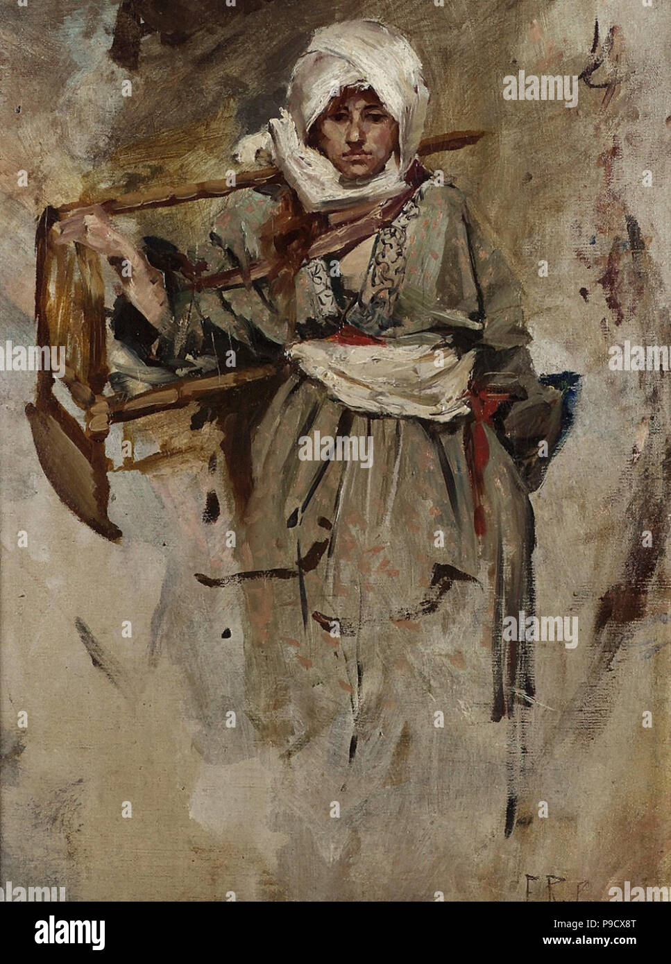 Roubaud Franz - Study of a Caucasian Man Stock Photo - Alamy