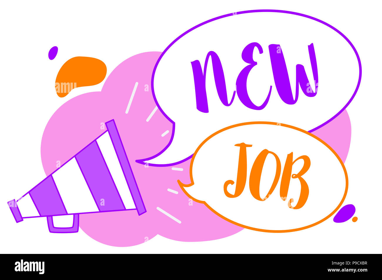 Text sign showing New Job. Conceptual photo signing contract Finding ...