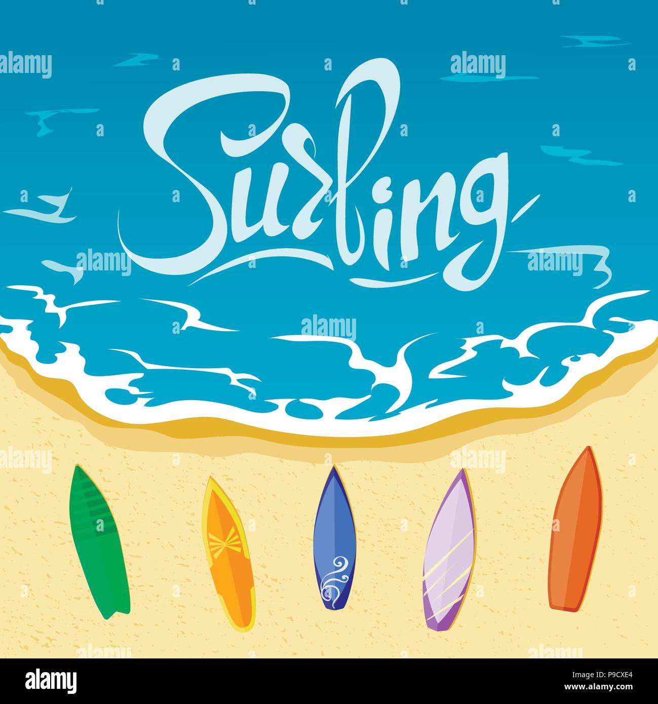Warm beach Stock Vector Images - Alamy