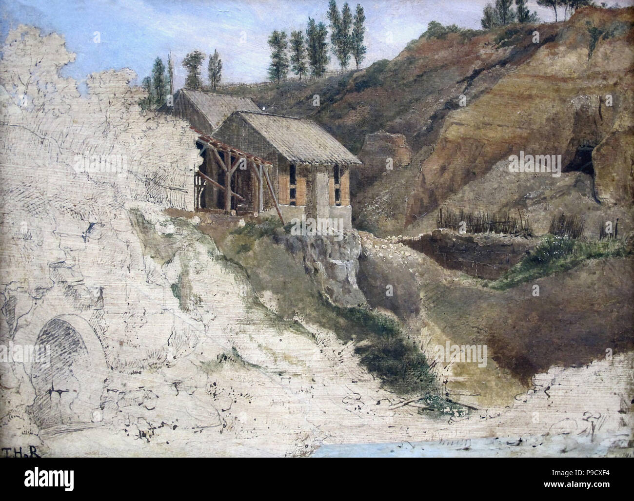Rousseau Theodore - Steengroeve Stock Photo - Alamy