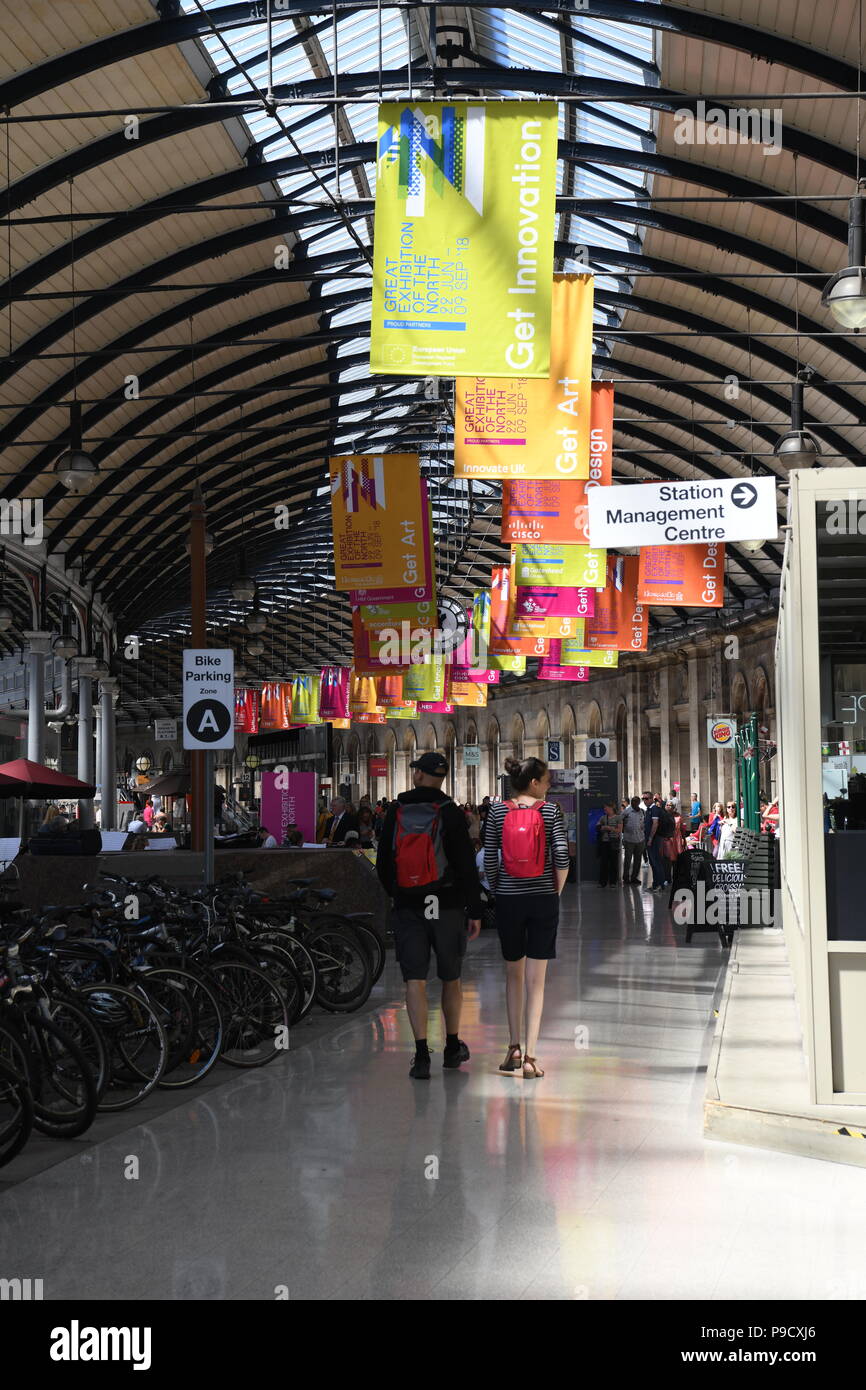 Newcastle Central railway station, Newcastle upon Tyne, England, UK ...