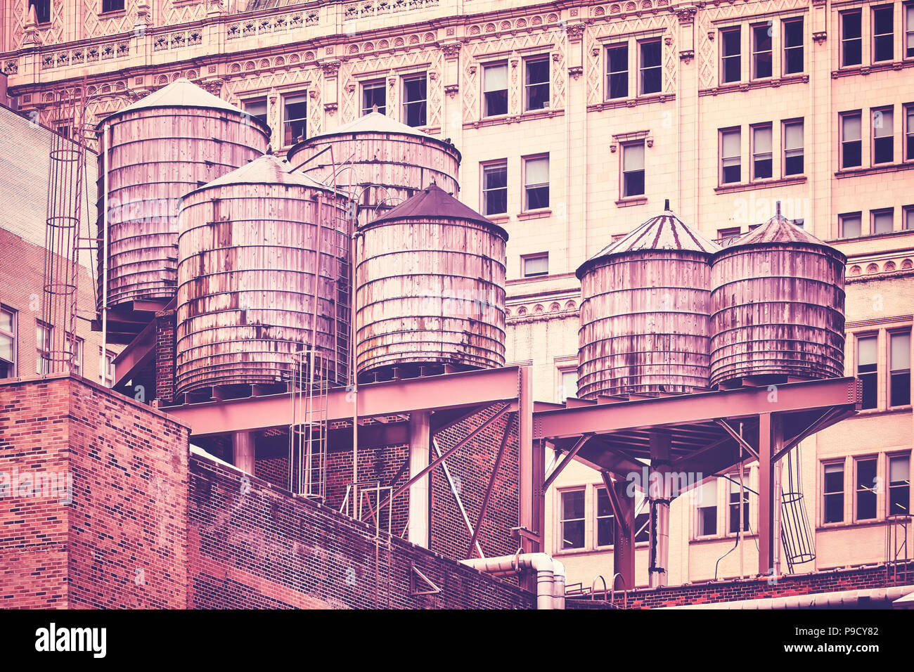 Apartment roof tank hi-res stock photography and images - Alamy