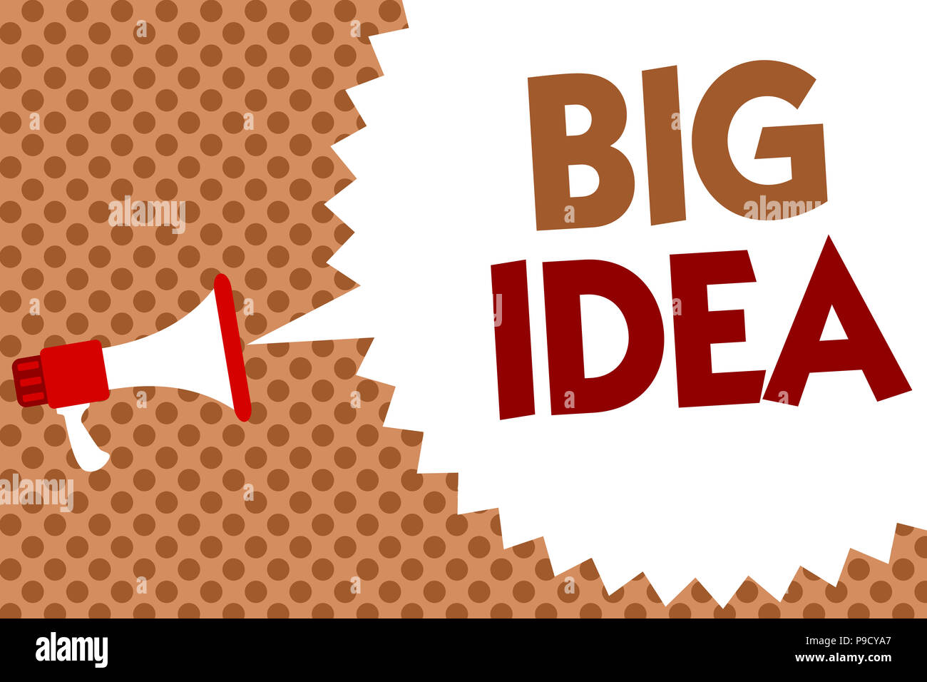 Word writing text Big Idea. Business concept for Having great creative ...