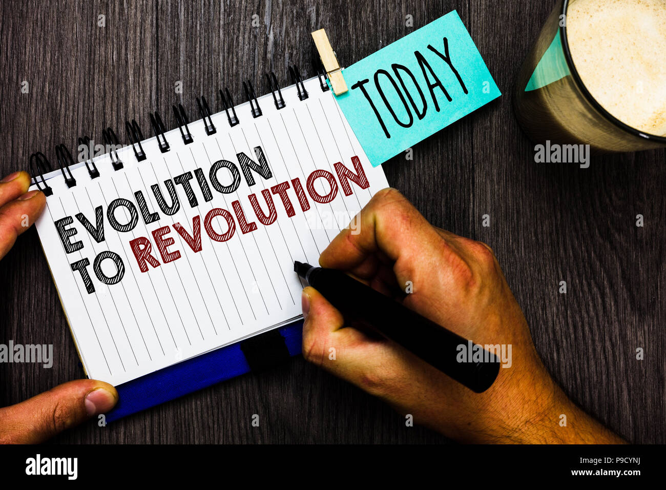 Word writing text Evolution To Revolution. Business concept for ...
