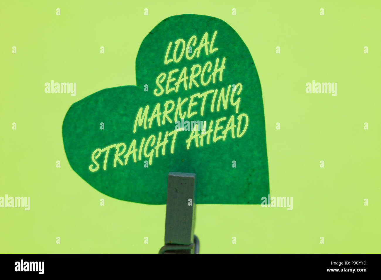 Conceptual hand writing showing Local Search Marketing Straight Ahead ...