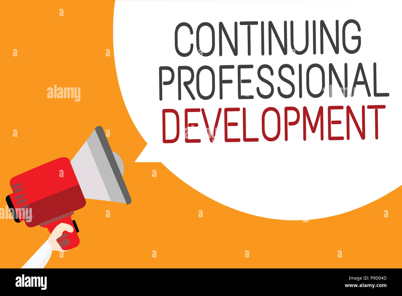 Text sign showing Continuing Professional Development. Conceptual photo ...
