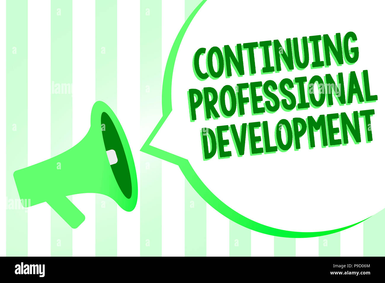 Conceptual hand writing showing Continuing Professional Development ...