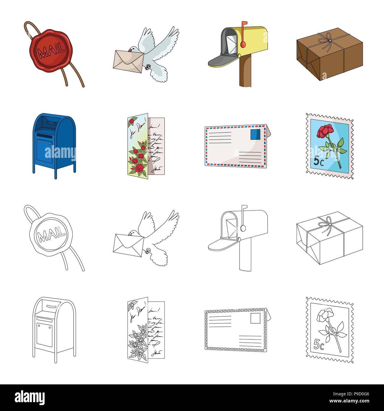 Posta sign Stock Vector Images - Alamy