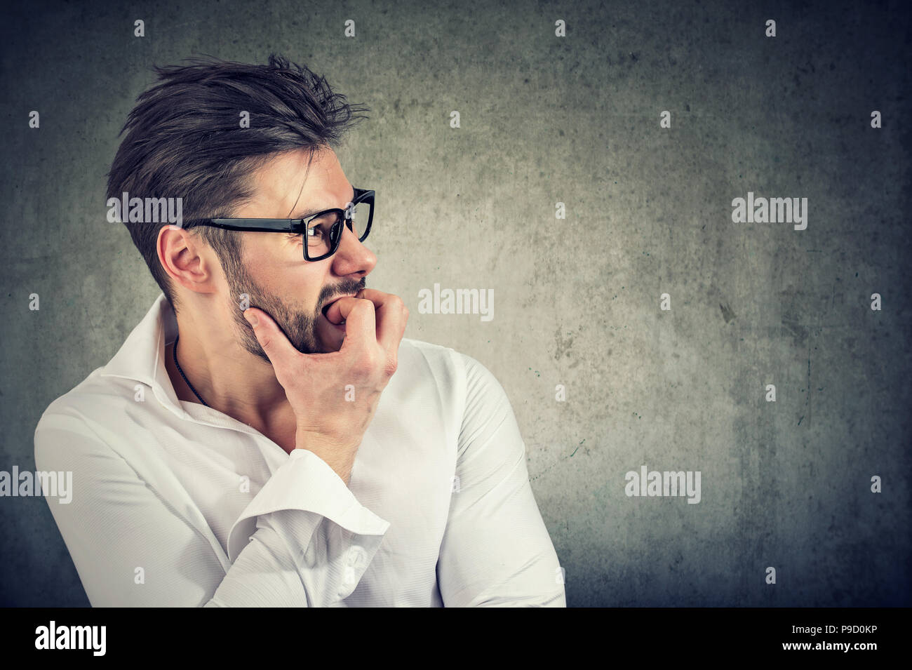 Man stress panic anxiety hi-res stock photography and images - Alamy