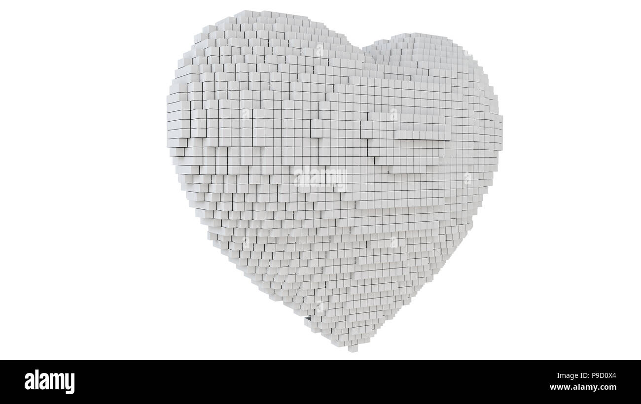 Heart pixel art hi-res stock photography and images - Alamy