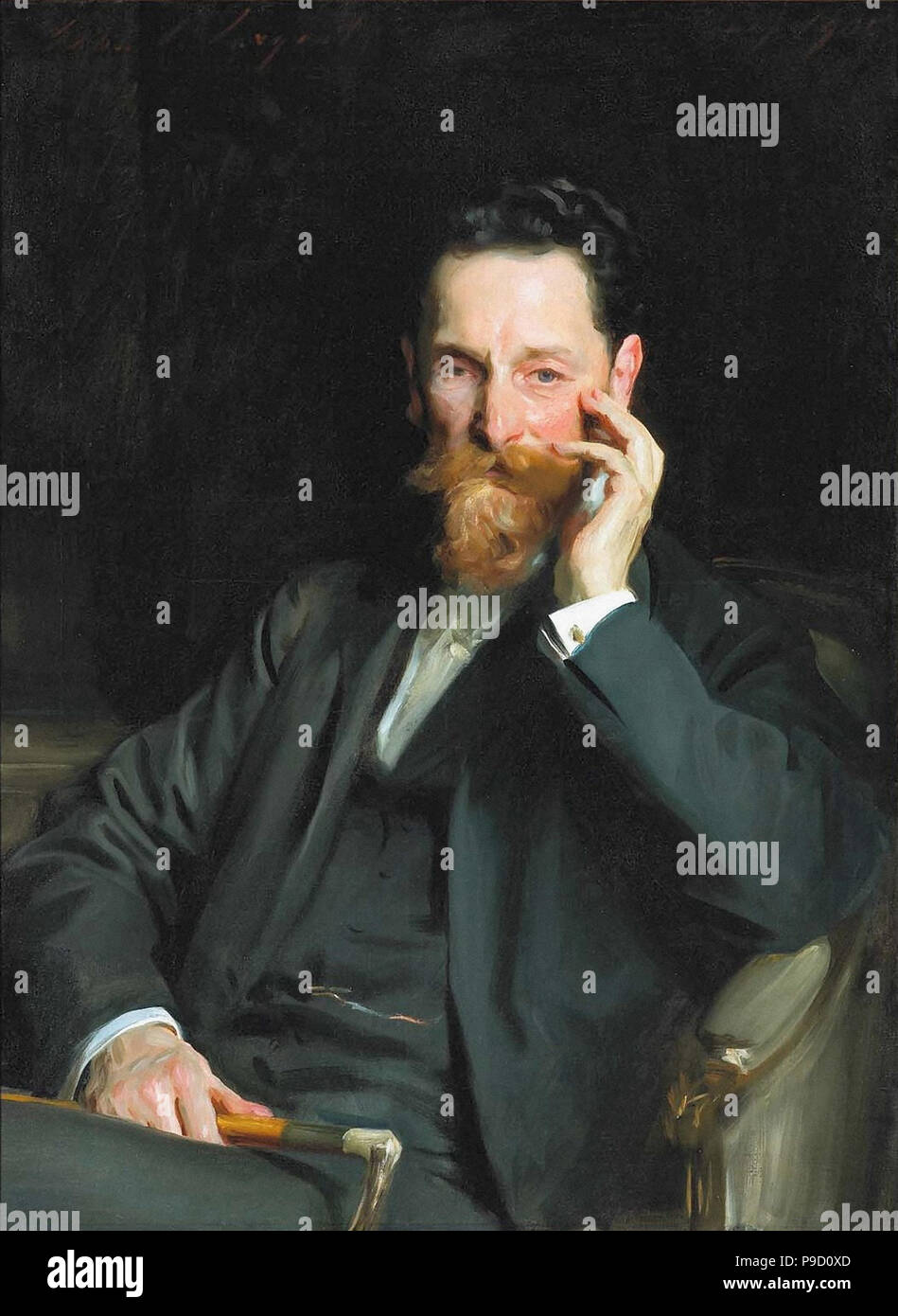 Sargent John Singer - Portrait of Joseph Pulitzer Stock Photo - Alamy