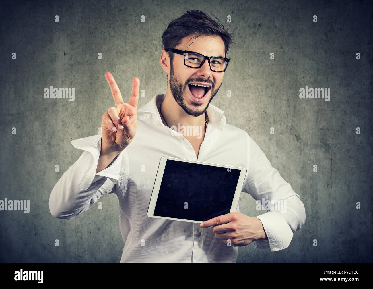 Cheerful model hi-res stock photography and images - Alamy
