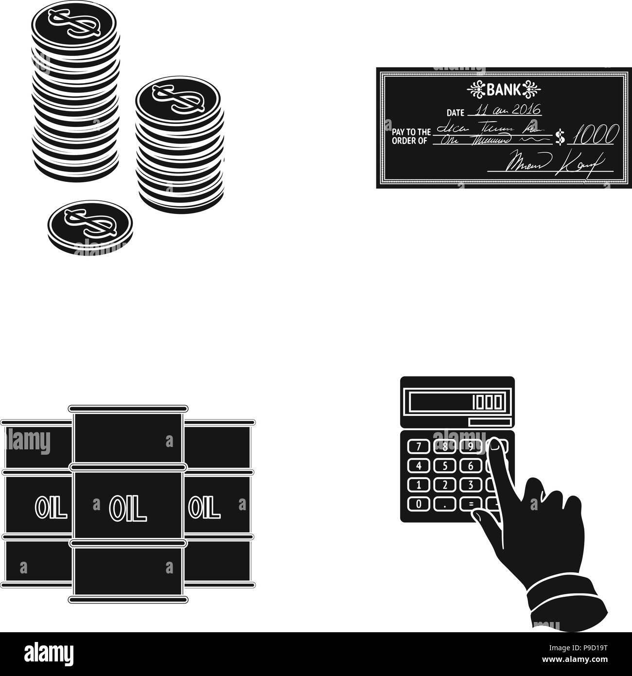 Gold calculator logo hi-res stock photography and images - Alamy